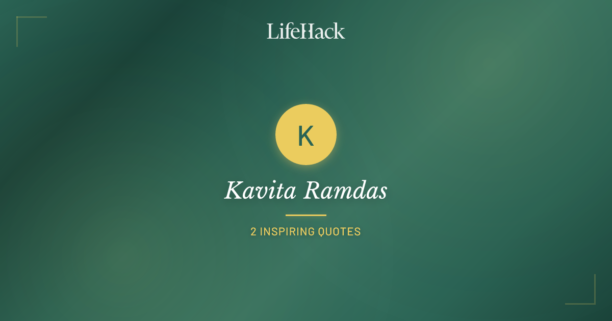 Kavita Ramdas Quotes | LifeHack Quotes
