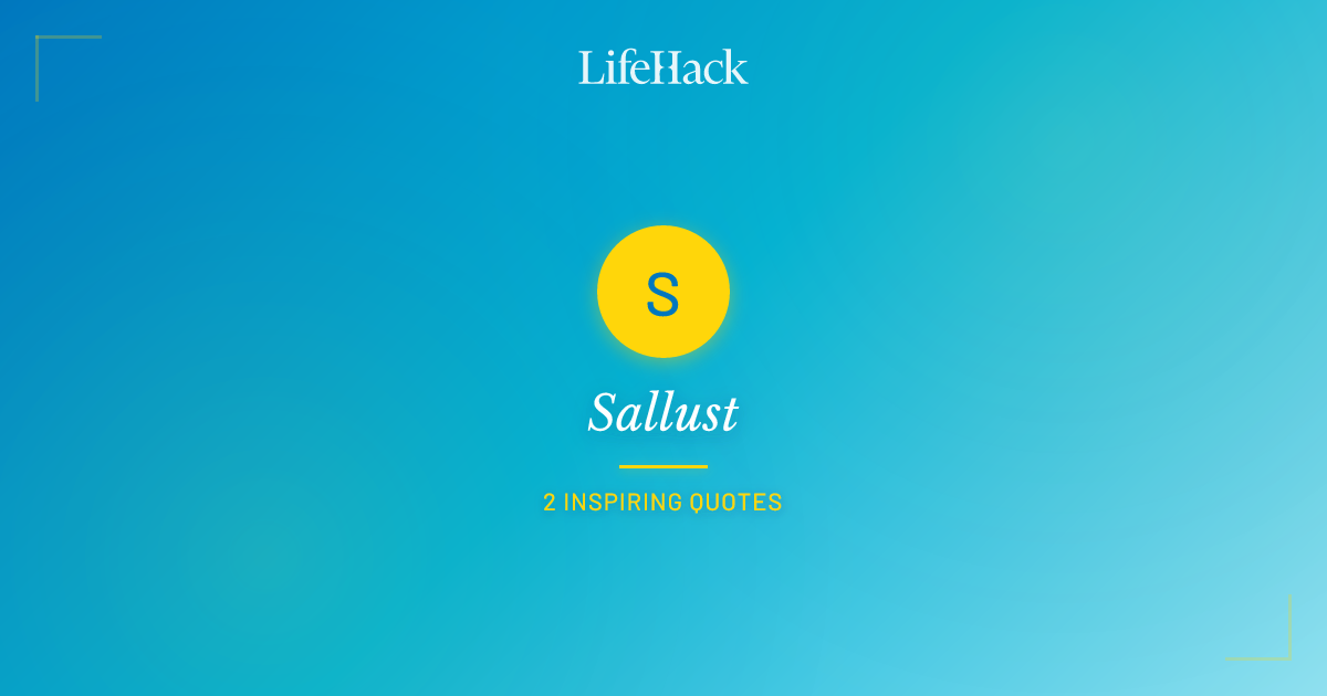Sallust Quotes | LifeHack Quotes