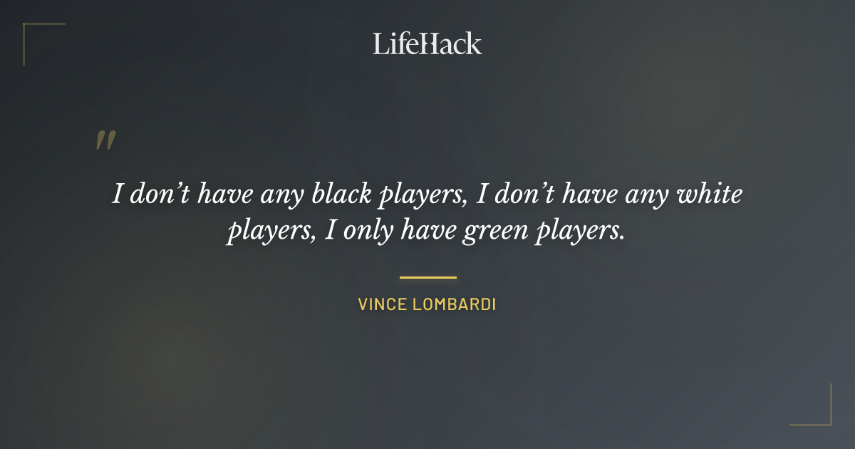 "I don’t have any black players, I don’t have any w..." - Vince ...